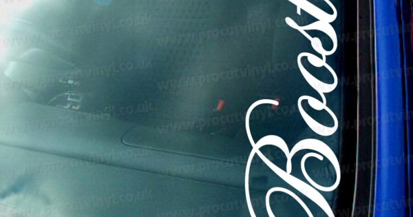Boosted Car Window Bumper Sticker Decal
