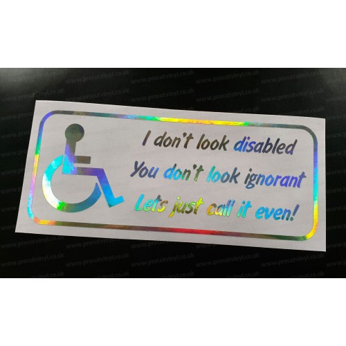 Disabled Car Stickers