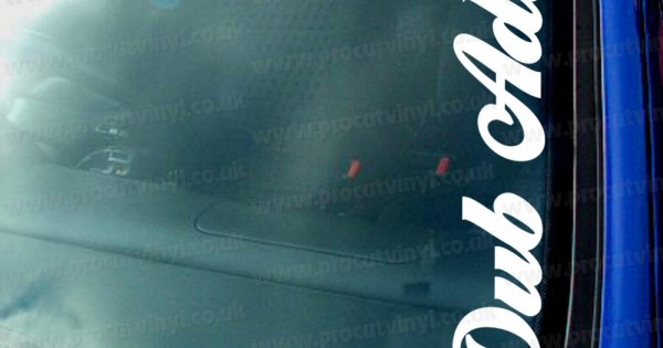 Dub Addict Car Window Bumper Sticker Decal