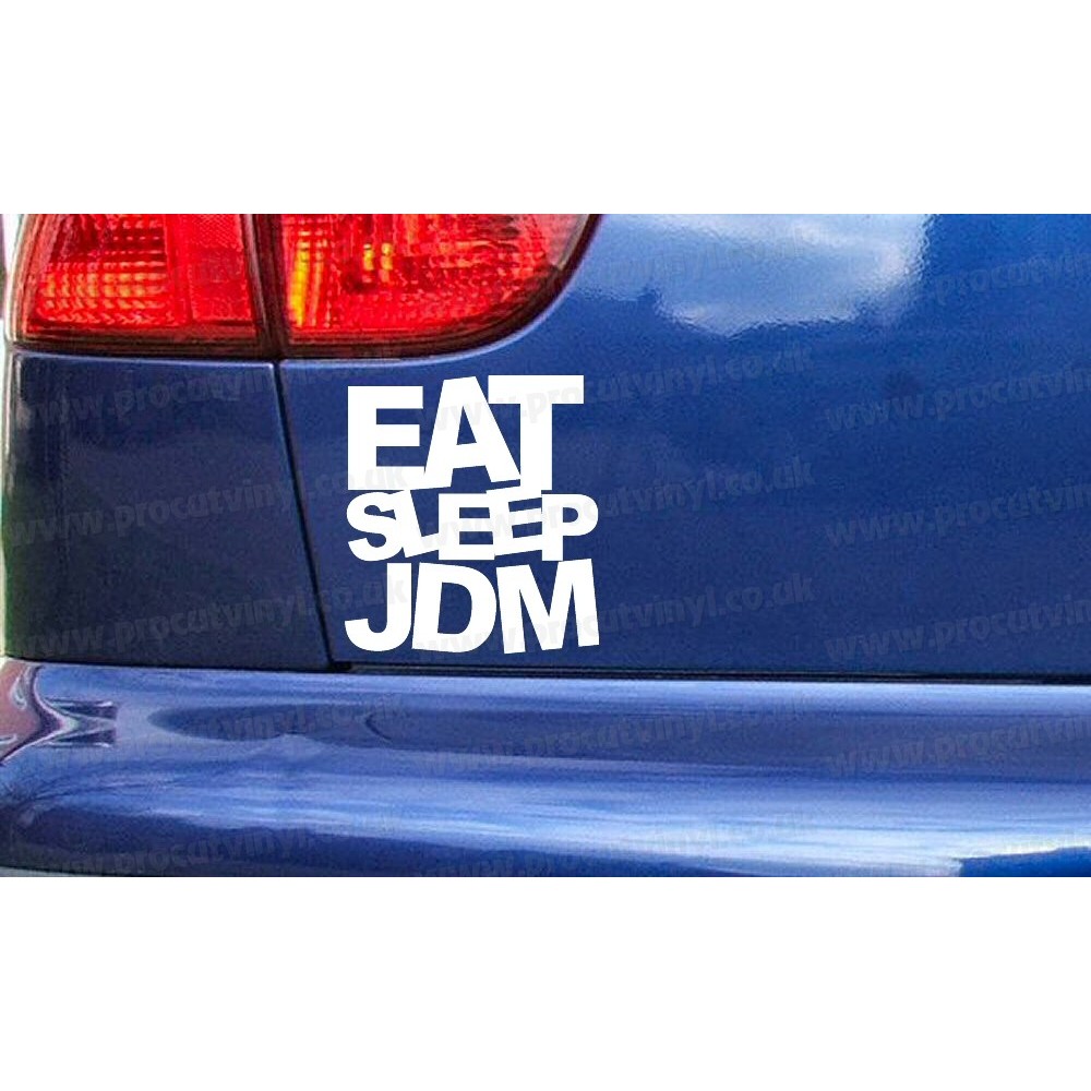 EAT SLEEP JDM Car Window Bumper Sticker Decal