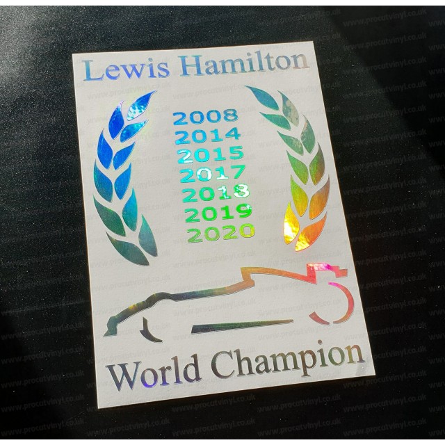 Lewis Hamilton F1 Laurel Wreath 2020 7 Times World Champion Silver ...