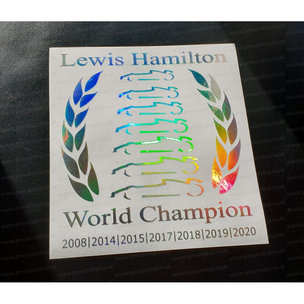 Lewis Hamilton F1 Laurel Wreath 2020 7 Times World Champion Silver ...