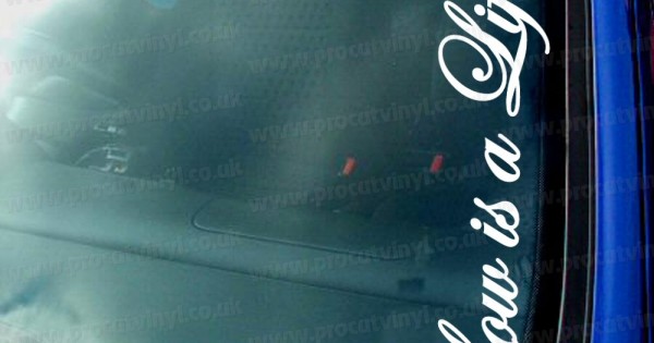 Low is a Lifestyle Car Window Bumper Sticker Decal