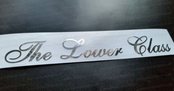 The Lower Class Silver Hologram Neo Mirror Chrome Car Window Bumper ...