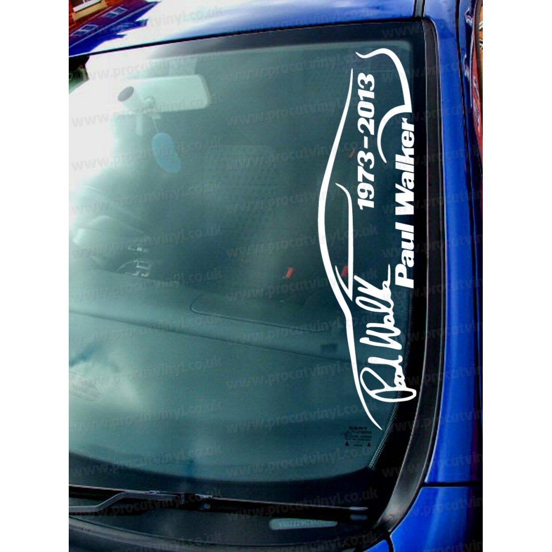 Paul Walker Supra Memorial Tribute Car Bumper Window Sticker Decal