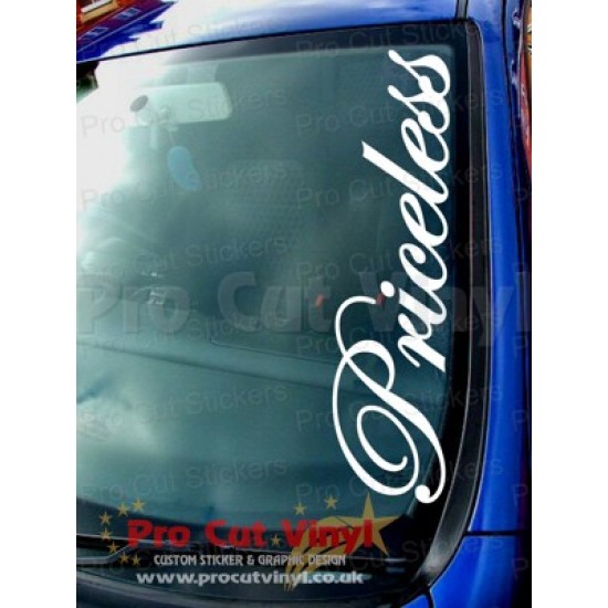 Priceless Car Window Bumper Sticker Decal