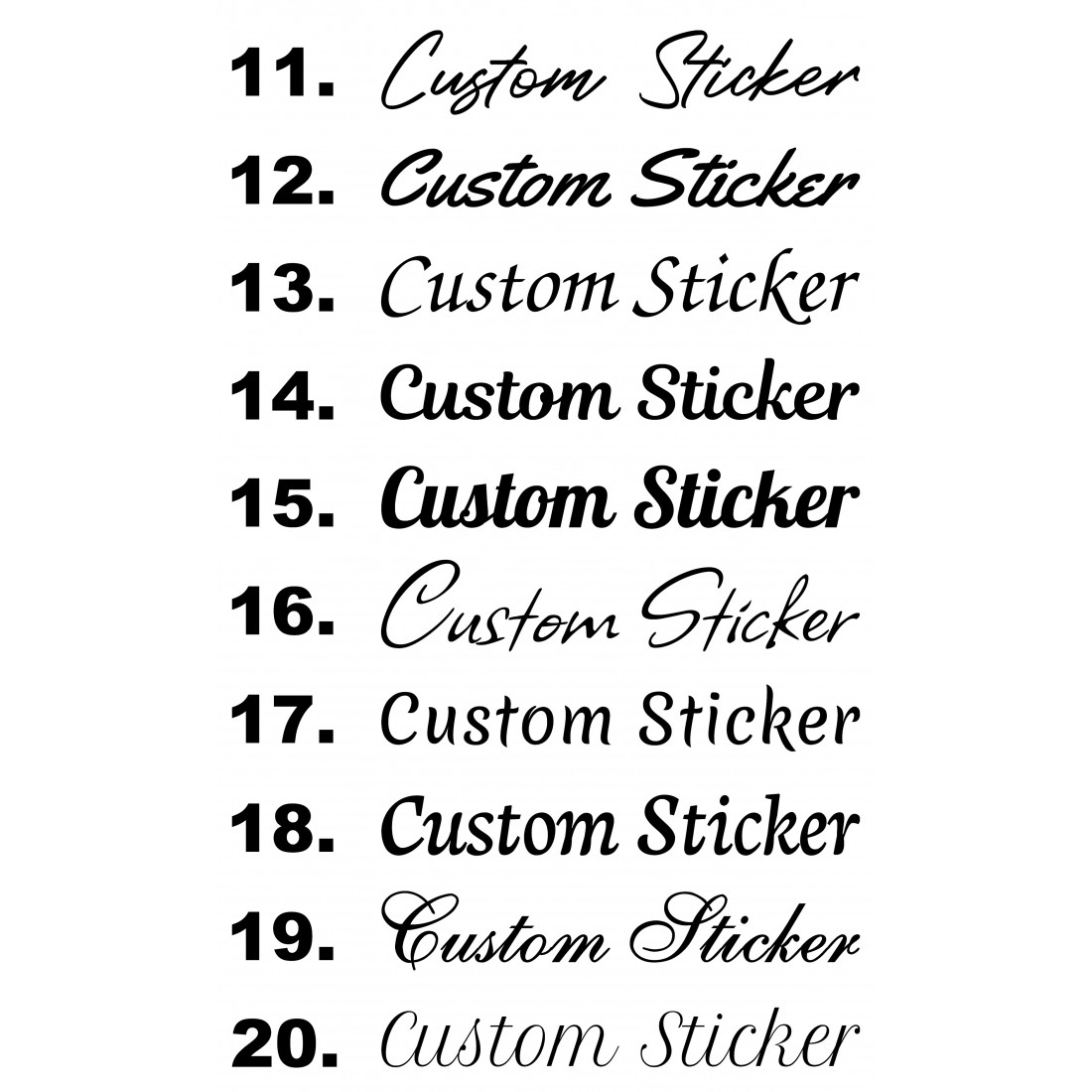 Glitter Sparkle Metal flake Vinyl Custom Personalised Slogan Name ...