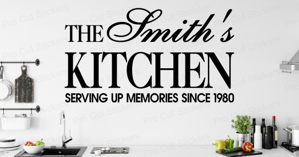 Kitchen Wall Art Stickers Decals