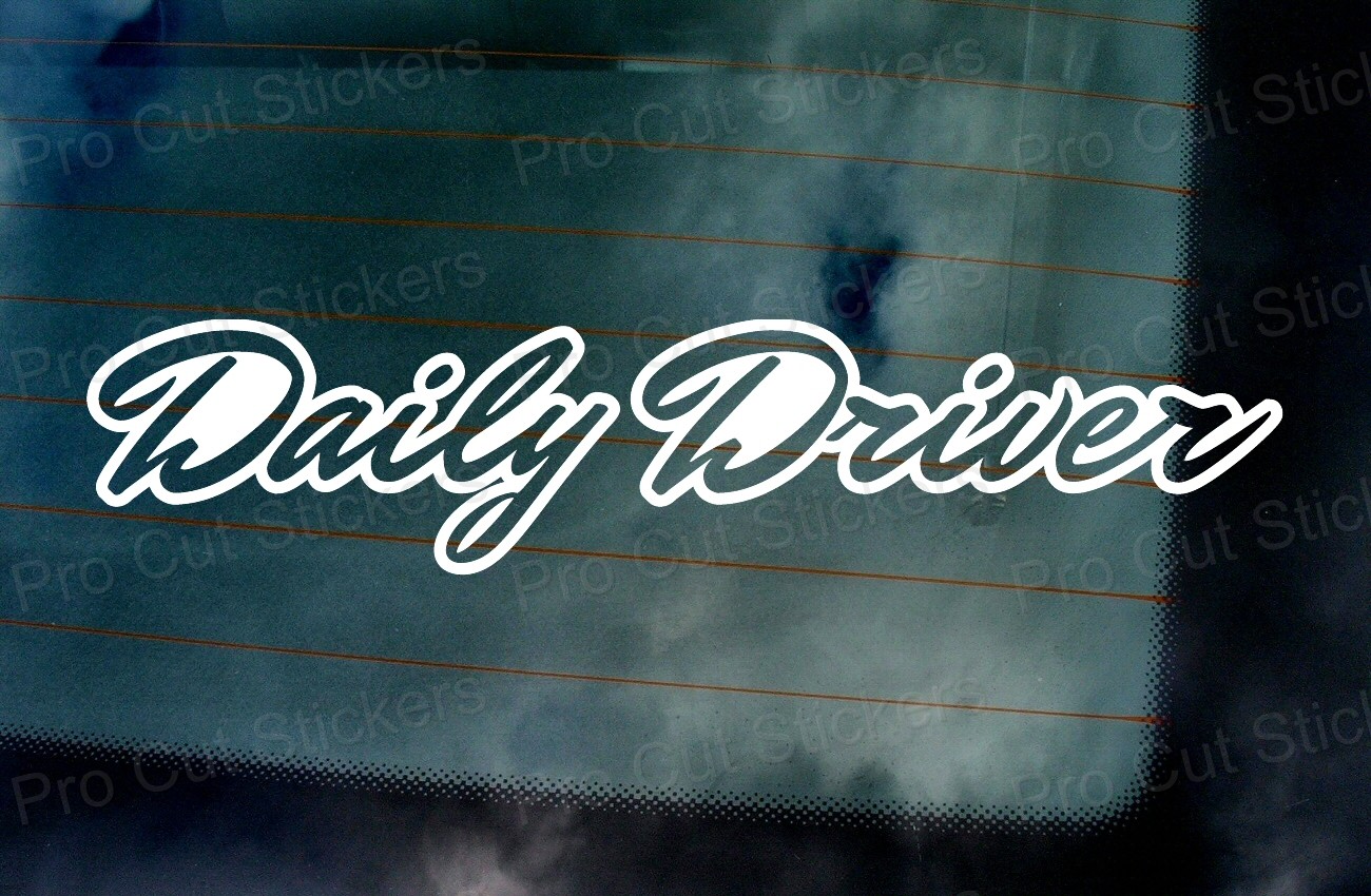 Daily Driver Sticker Student Driver Magnet | Removable & Reflective